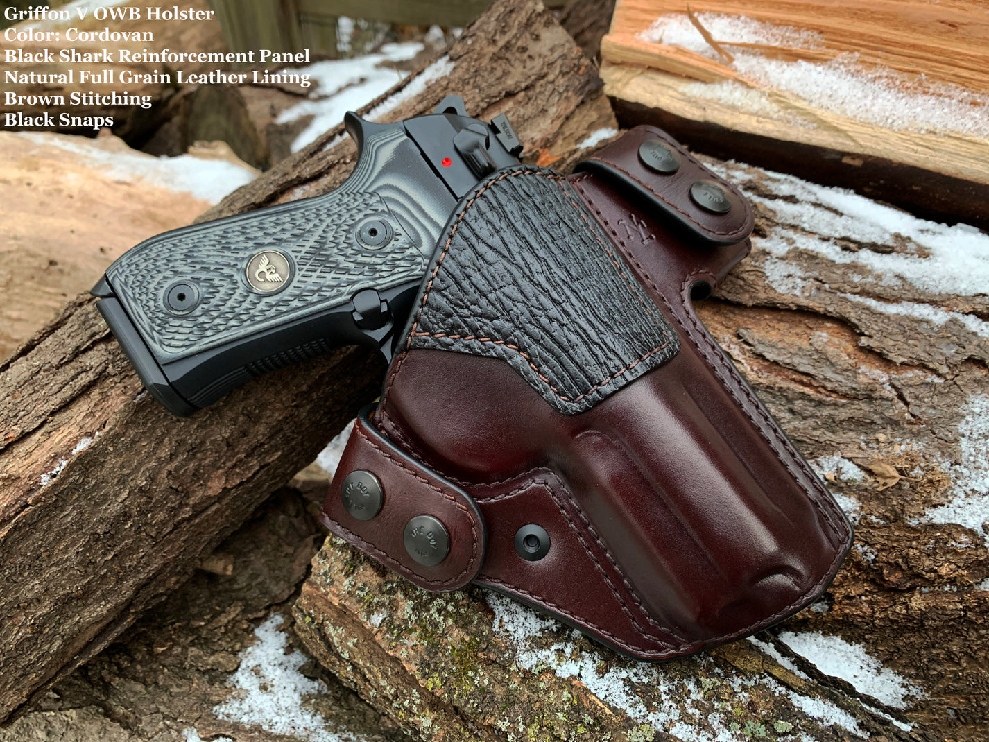 Griffon V OWB: Outside the Waistband Holster – Nightingale Leather Co.