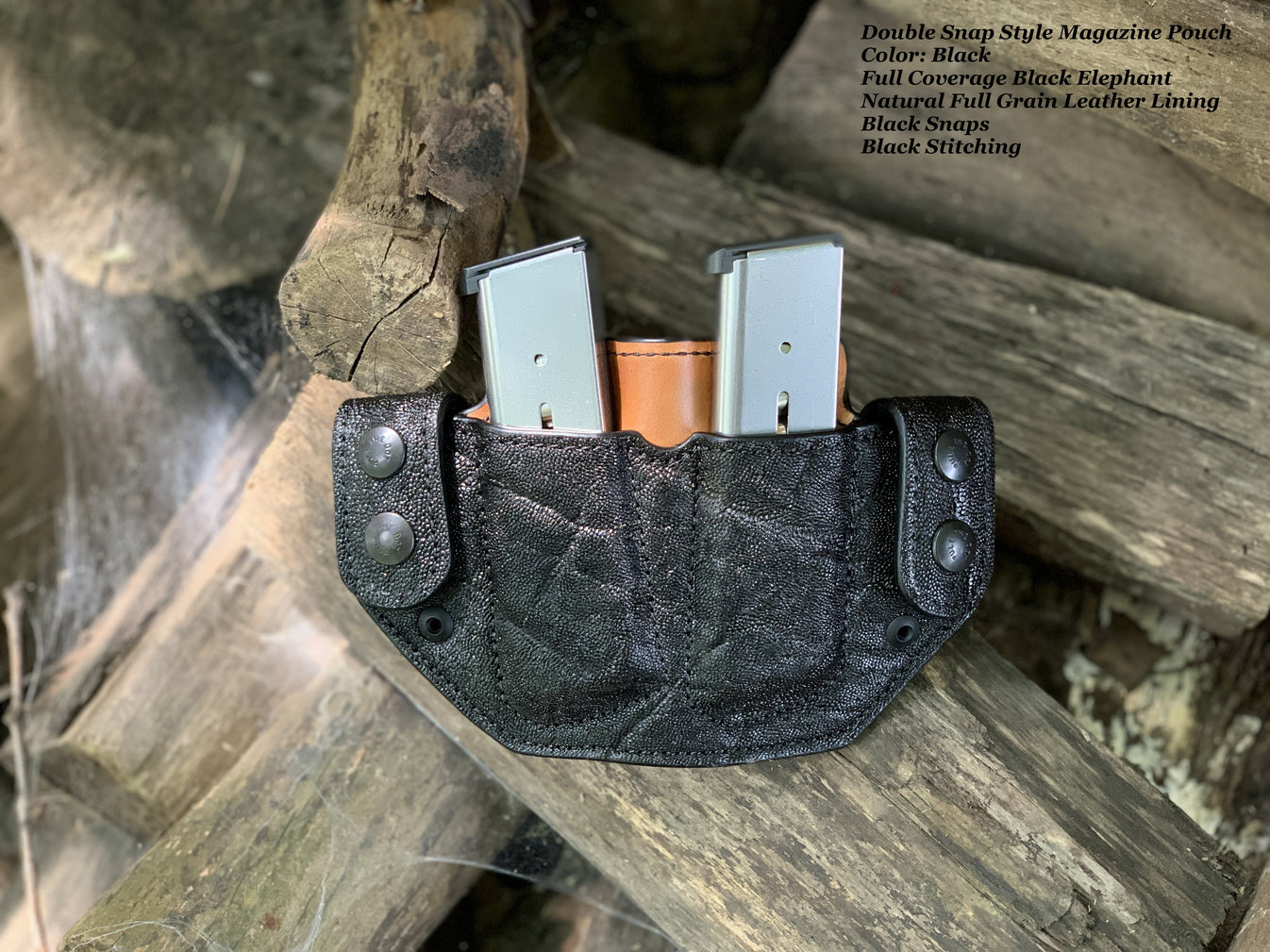 Double Snap Style Magazine Pouch – Nightingale Leather Co.