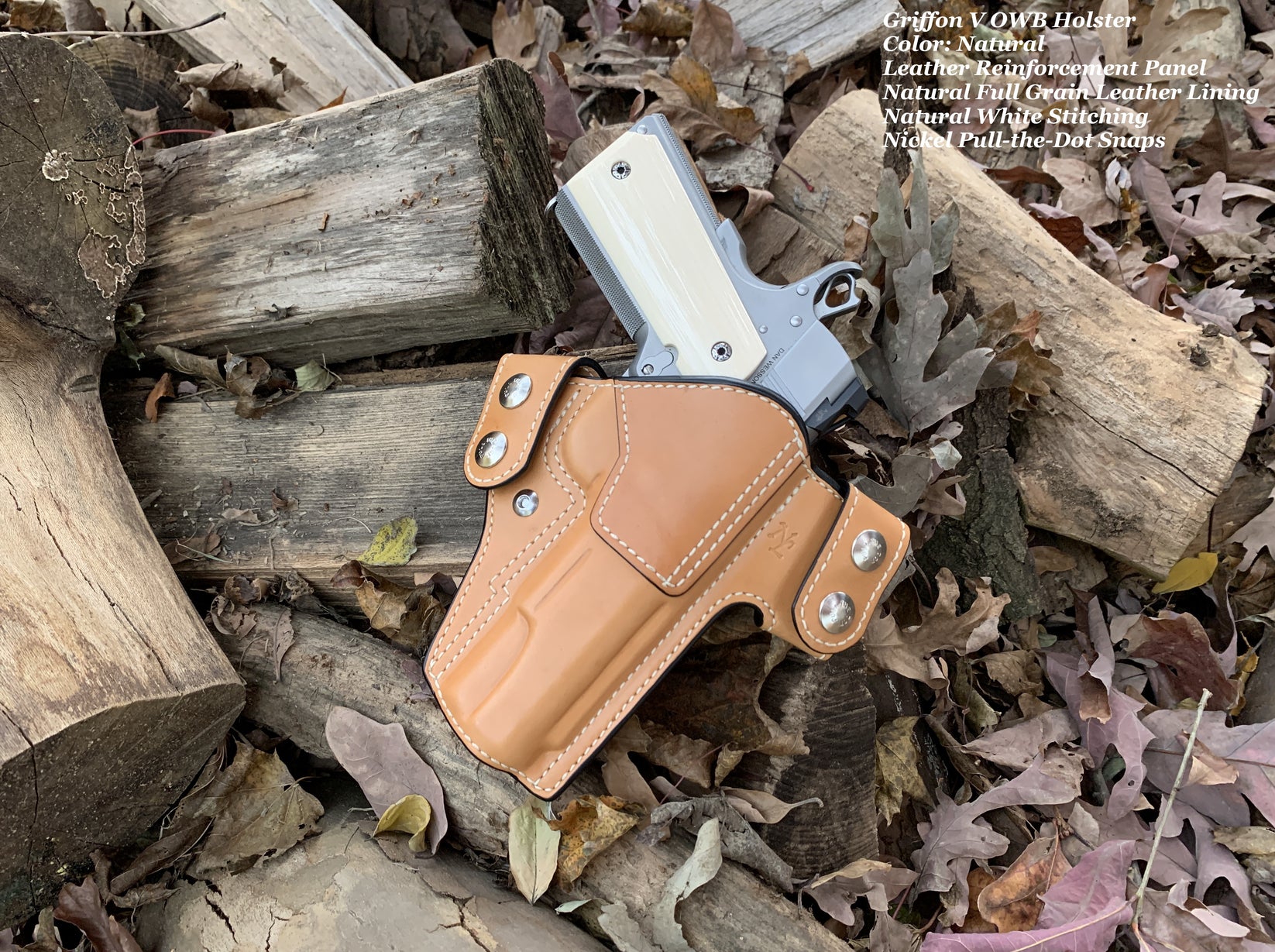 Griffon V OWB: Outside the Waistband Holster – Nightingale Leather Co.