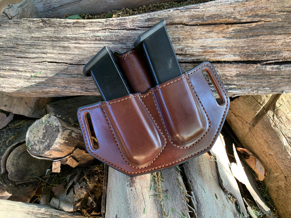 Double Pancake Style Magazine Pouch – Nightingale Leather Co.